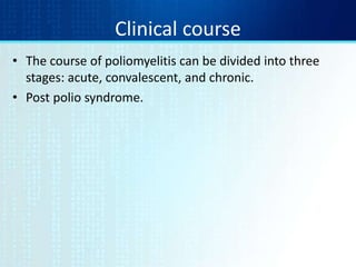 Poliomyelitis | PPTX