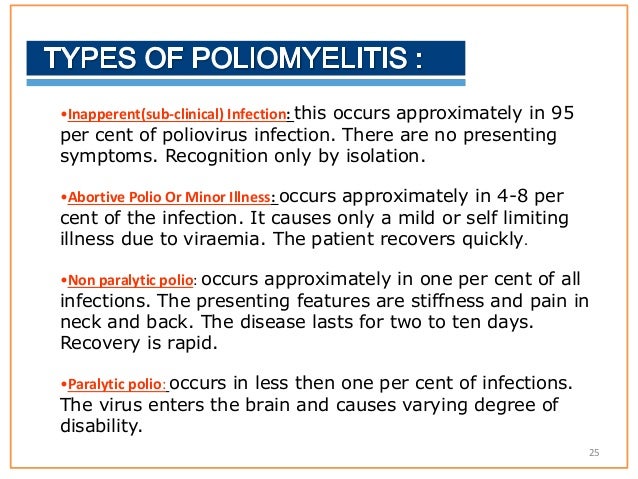 Types Of Poliomyelitis | Poliomyelitis Disease Presentation – KEXR