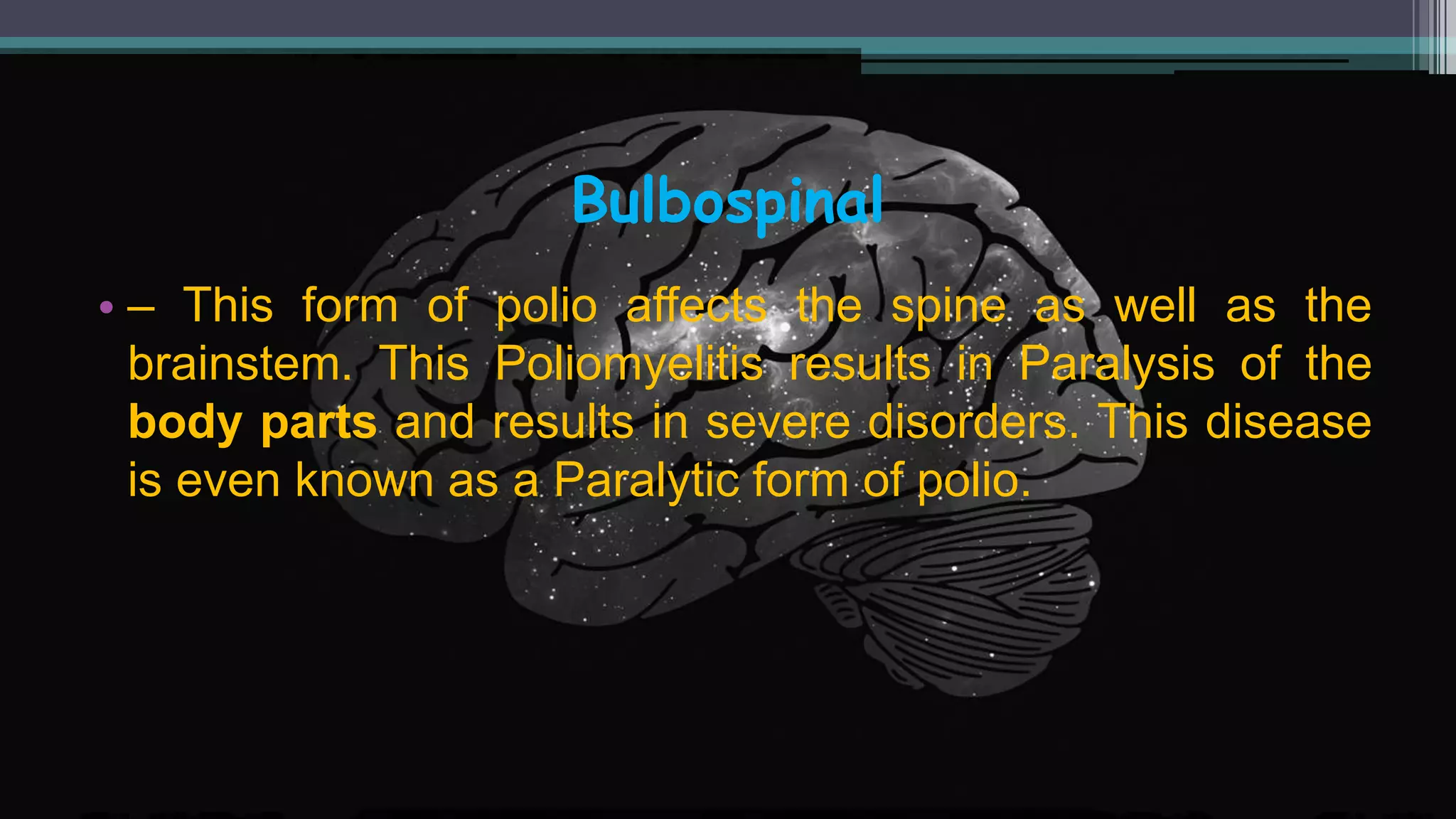 Poliomyelitis | PPTX