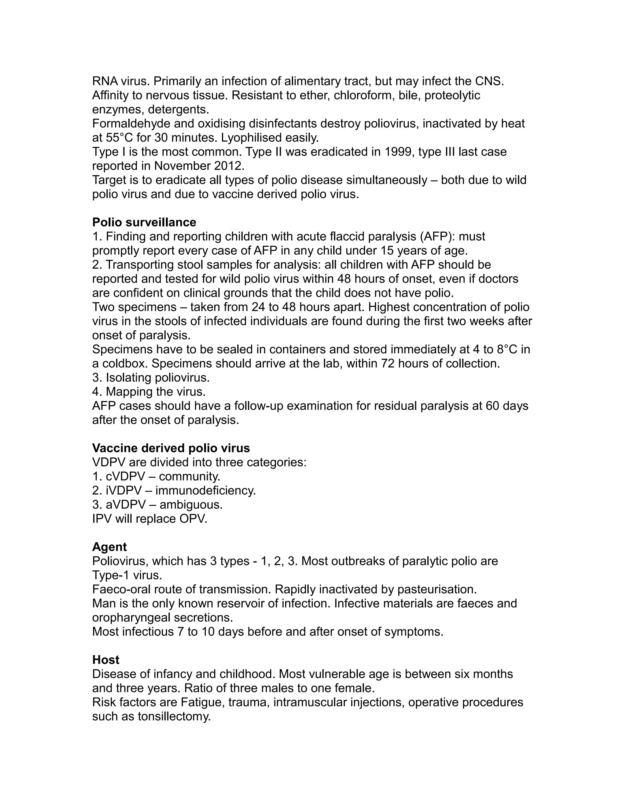 Poliomyelitis | PDF | Free Download