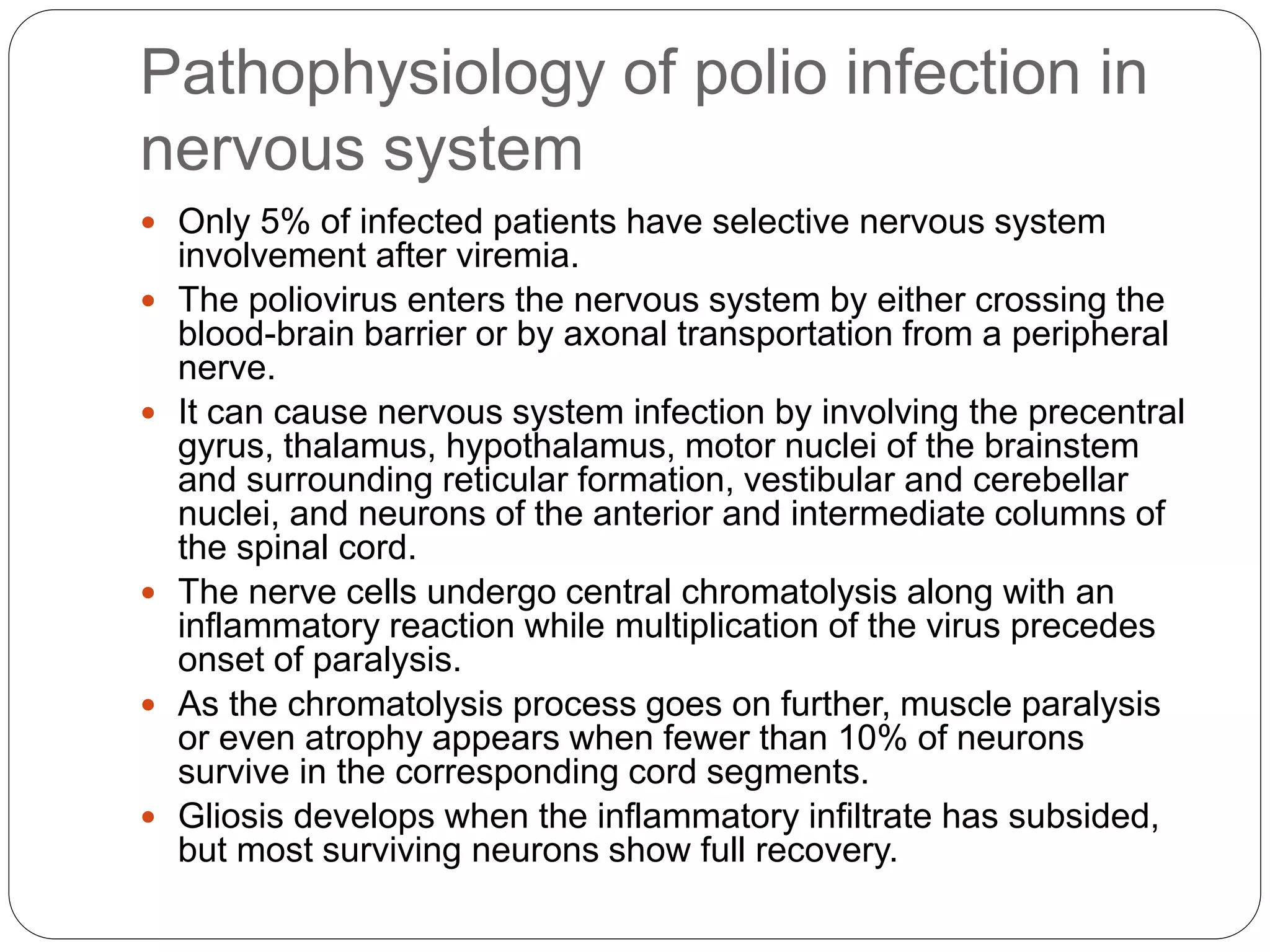 Poliomyelitis | PPTX
