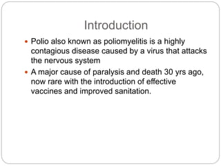 Poliomyelitis | PPTX