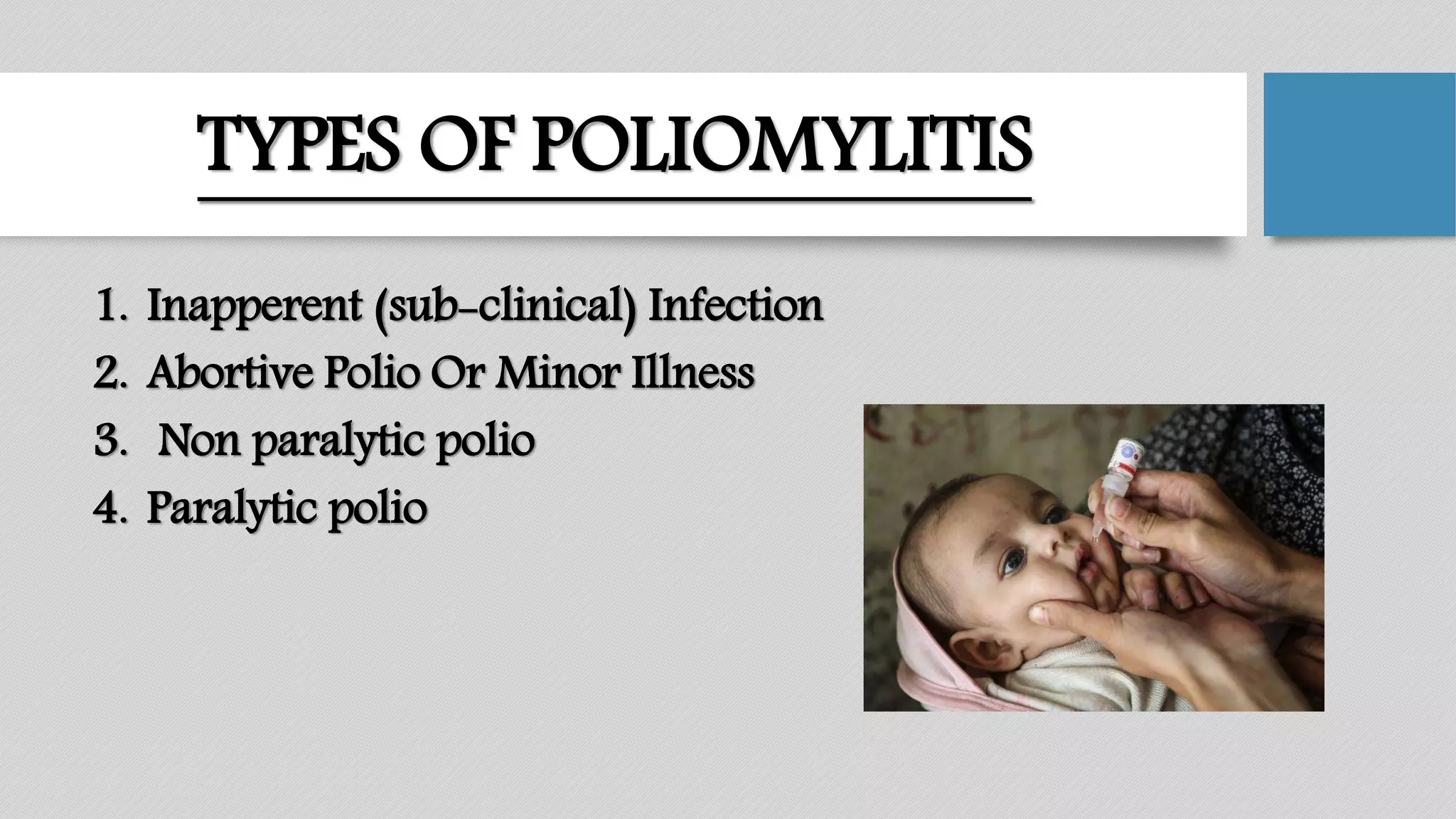 Poliomyelitis | PPTX