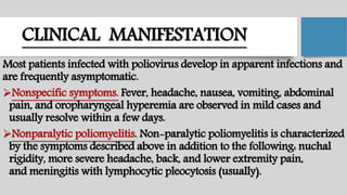 Poliomyelitis | PPTX