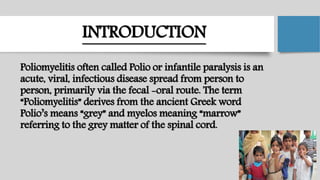 Poliomyelitis | PPTX