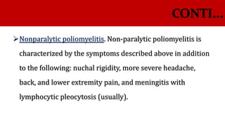 Poliomyelitis | PPTX