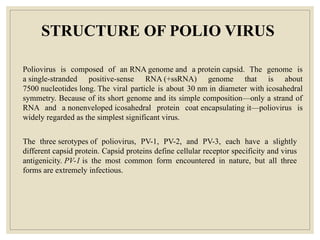 Poliomyelitis ppt ( detailed explanation of poilo virus) | PPTX