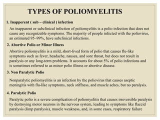 Poliomyelitis ppt ( detailed explanation of poilo virus) | PPTX