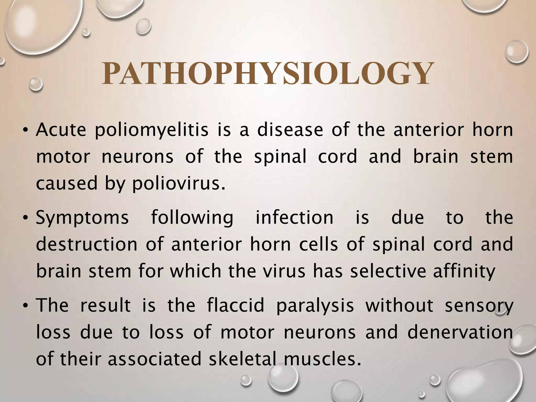 Poliomyelitis | PPTX