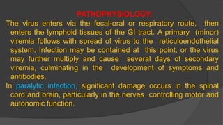poliomyelitis for community health nursing | PPTX