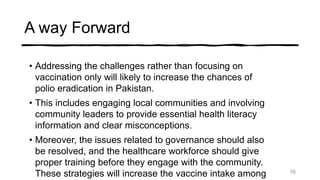 Poliomyelitis And Barriers to Its Eradication in Pakistan by Ateeqa ...