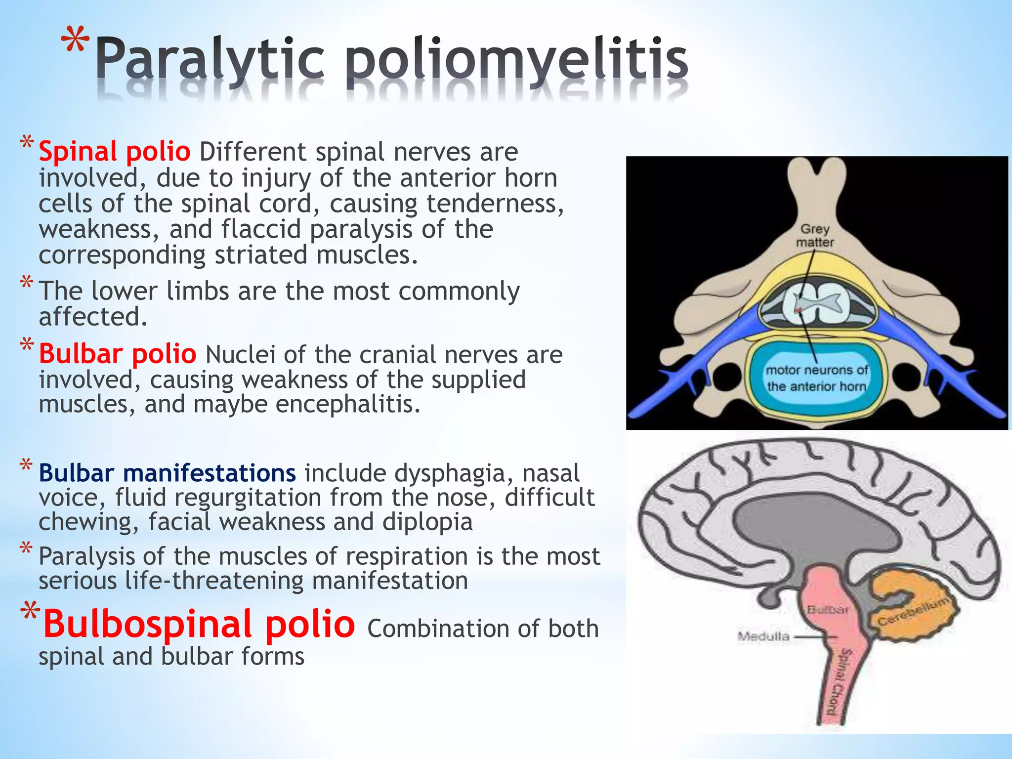 Poliomyelitis and post polio syndrome | PPTX