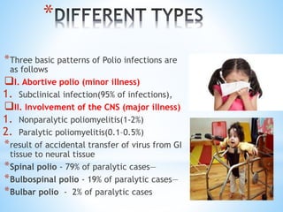 Poliomyelitis and post polio syndrome | PPTX