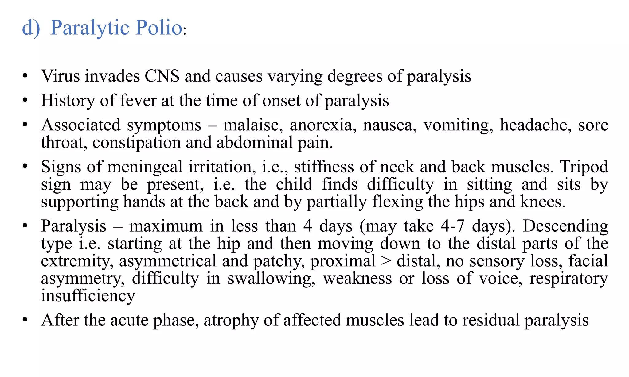 Poliomyelitis | PPTX