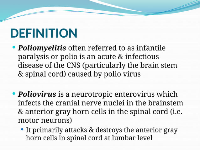 POLIOMYELITIS or INFANTILE PARALYSIS ppt.pptx