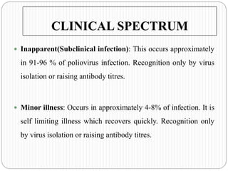 Poliomyelitis uploaded by Samrat Gurung | PPTX