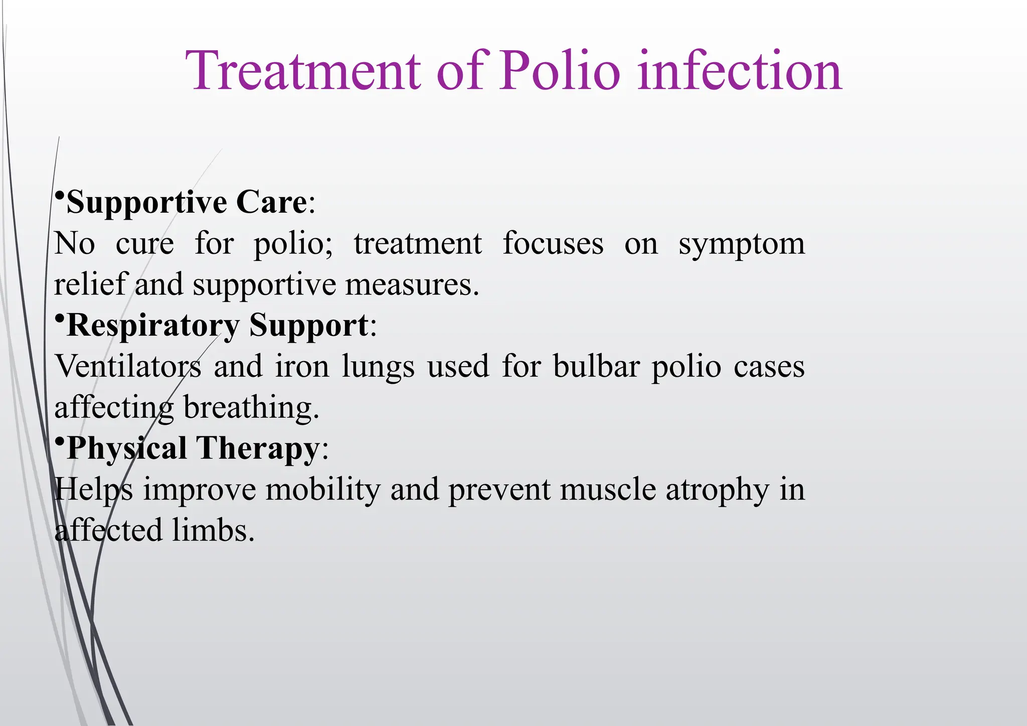 Polio presentation with Structure , Types and Treatment | PPTX