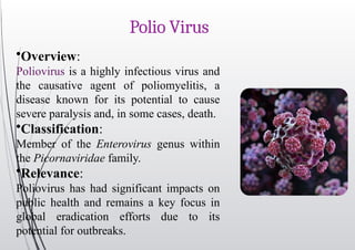 Polio presentation with Structure , Types and Treatment | PPTX