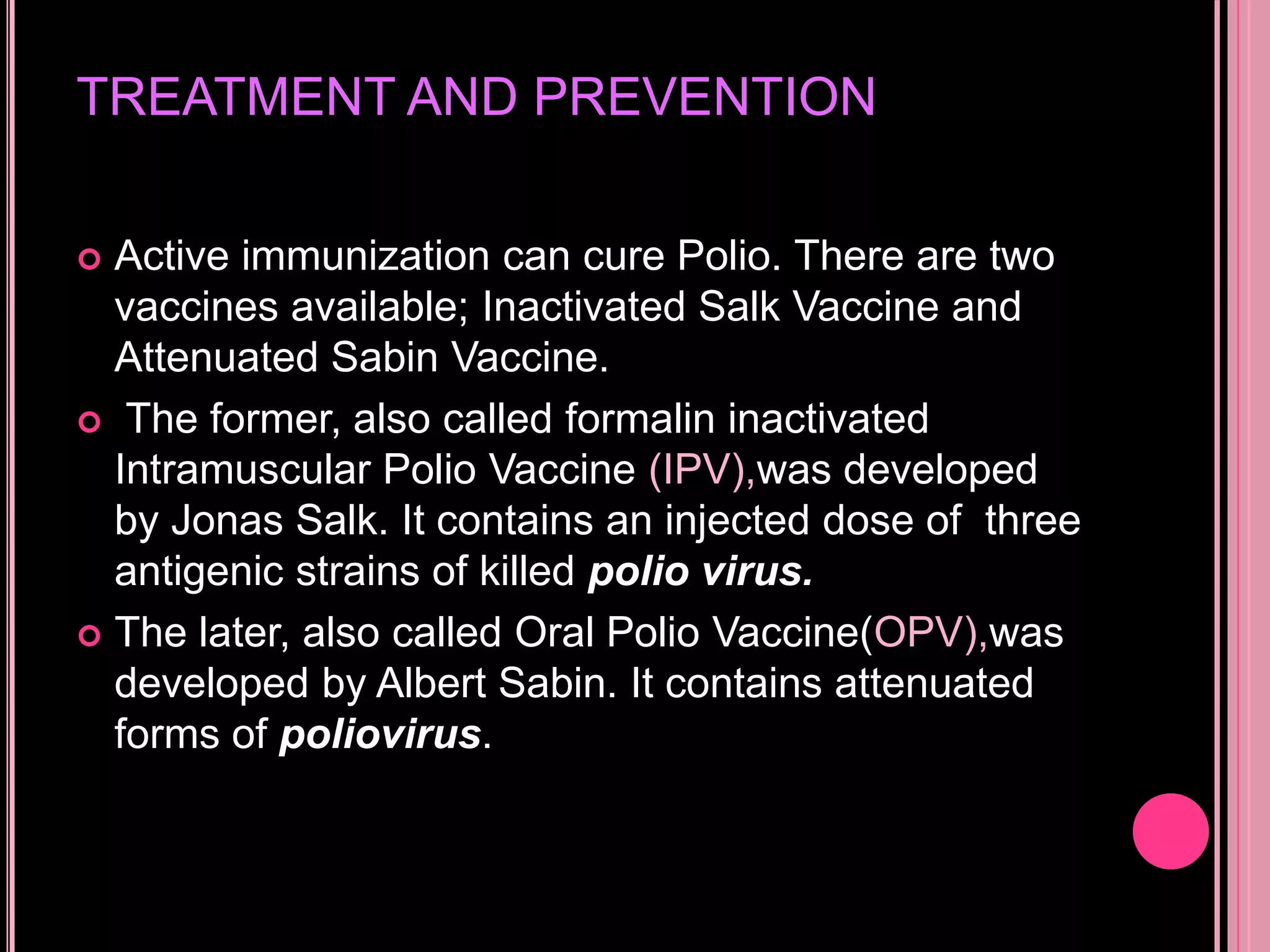 Poliovirus | PPTX