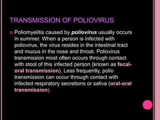 Poliovirus | PPTX