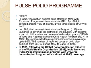 Polio viruses and polio immunisation ppt by Dr Prince C P | PPTX