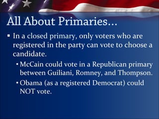 Primaries and Elections | PDF
