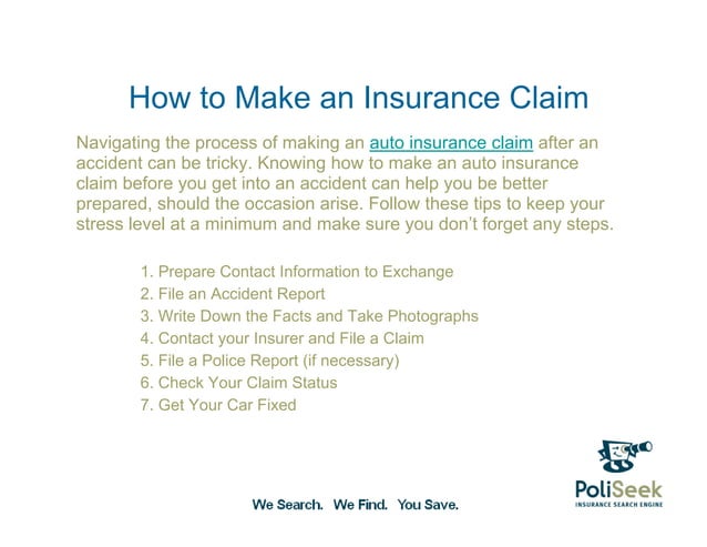 How to Make an Auto Insurance Claim | PPT