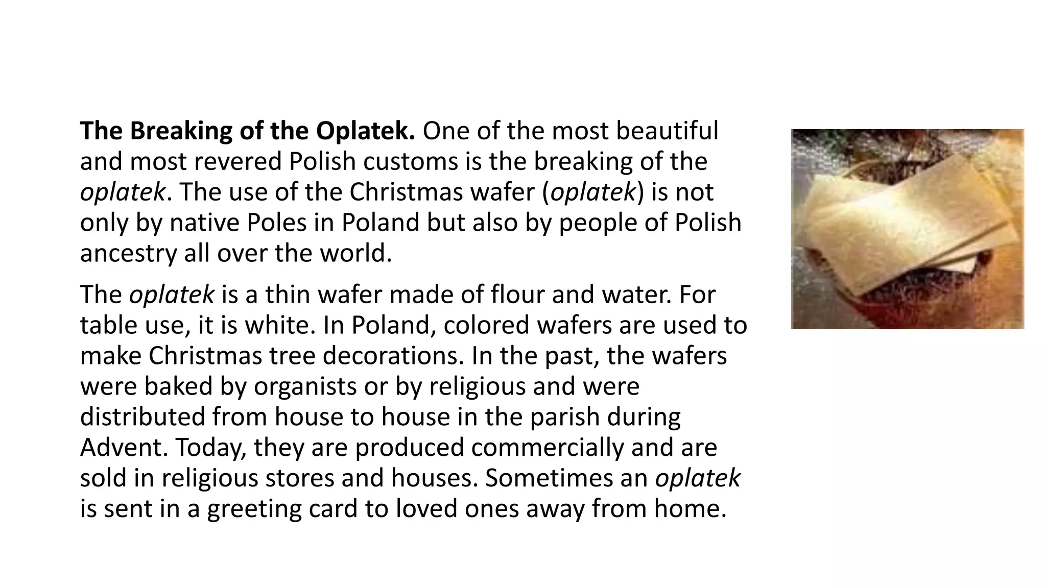 Polish christmas traditions | PPT
