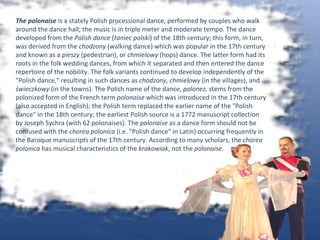 Polish Dances Polonez | PPT