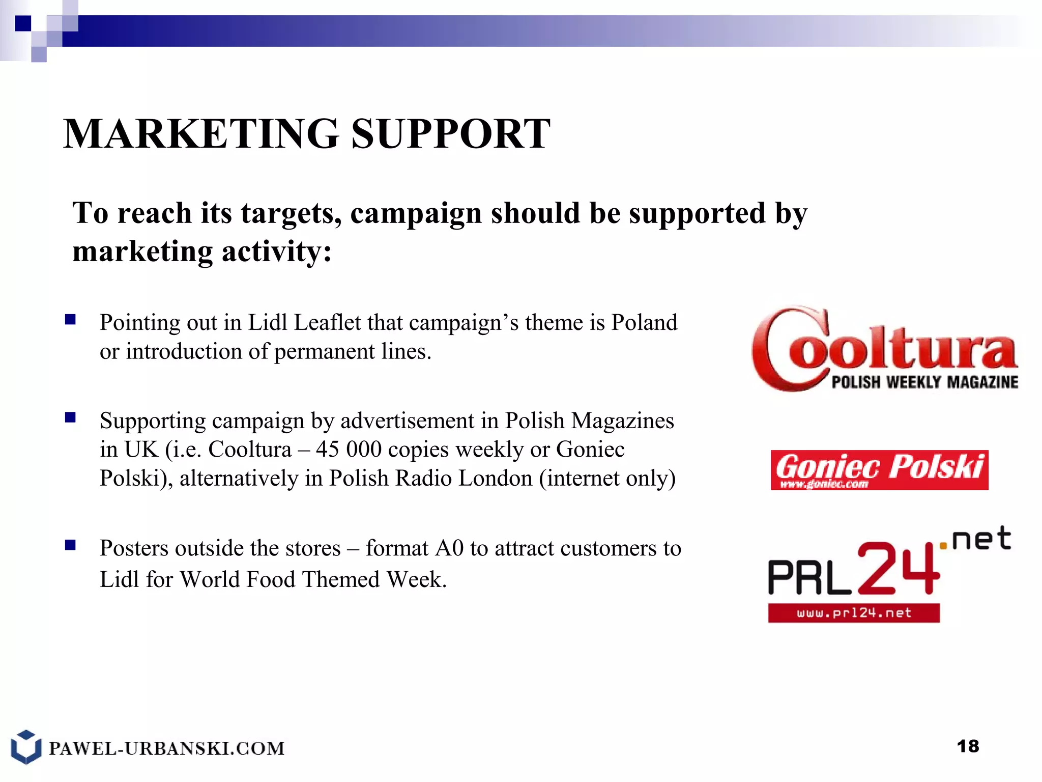 Polish Food Campaign for Lidl UK | PPT