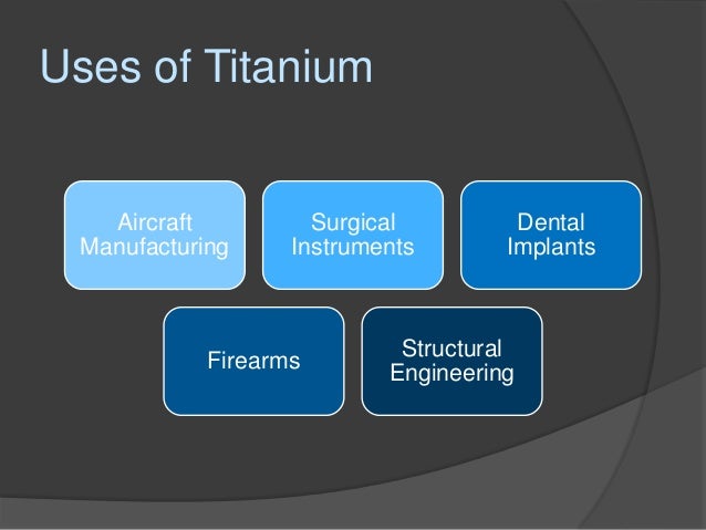 Titanium Element Uses