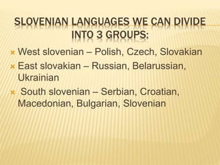 Polish language comes from indoeuropean language family | PPTX