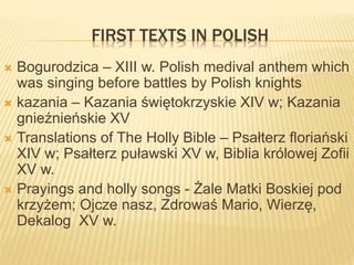 Polish language comes from indoeuropean language family | PPT
