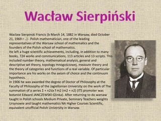 Polish Mathematicians by Kinga Gruca 2d | PPTX
