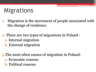 Polish migrations by Basia Sawicka | PPT