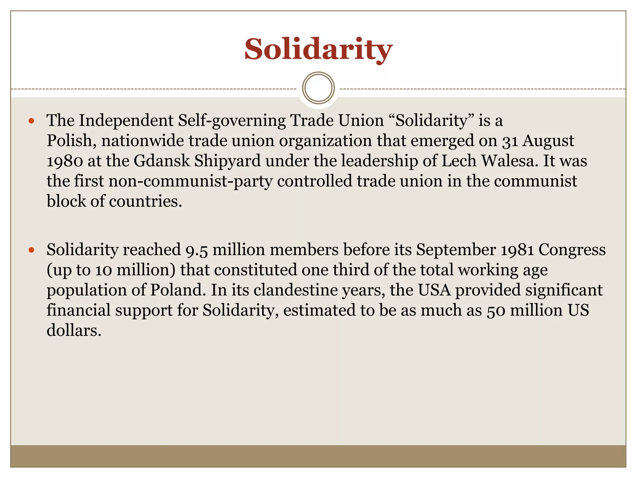 FAMOUS PEOPLE WHO CONTRIBUTED TO THE FALL OF COMMUNISM IN POLAND | PPT