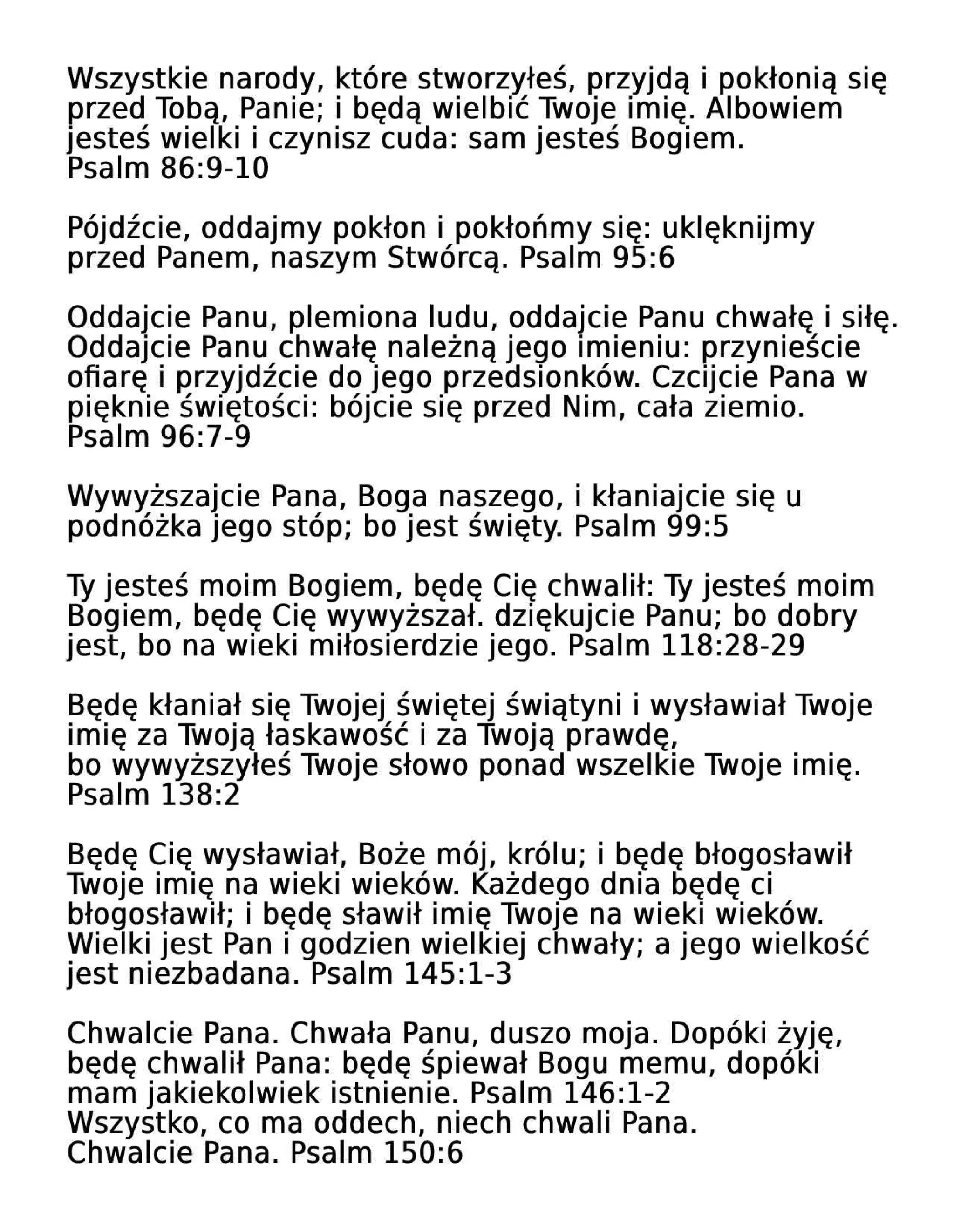 Polish Praise Worship Thanksgiving Tract | PDF