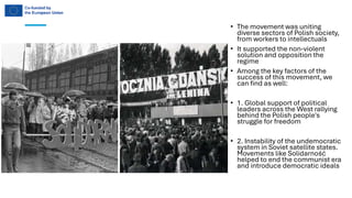 Polish Solidarnosc Movement - Presentation for Erasmus+ | PDF