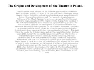 Polish theatre | PPT