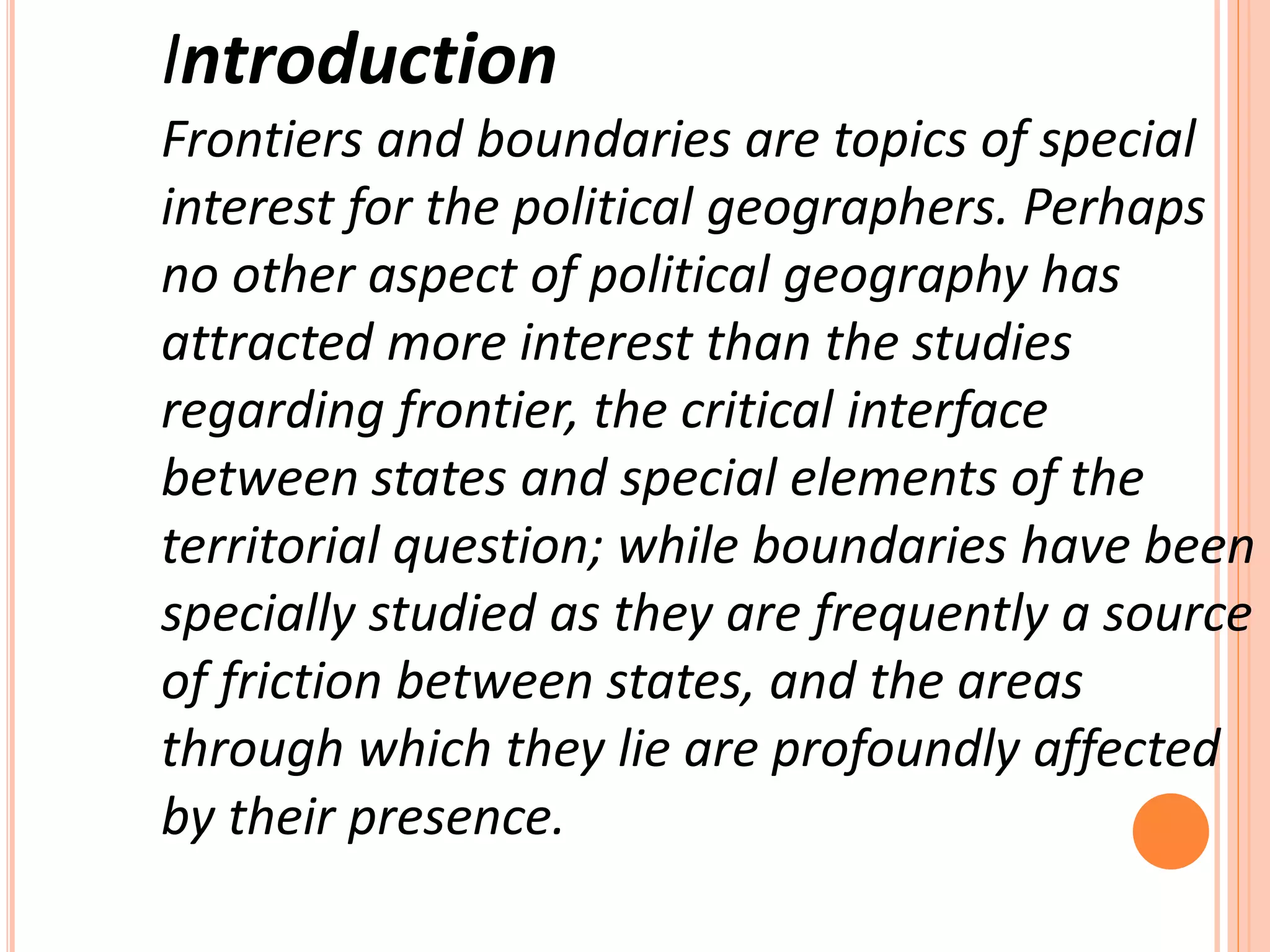 frontiers and boundaries | PPTX