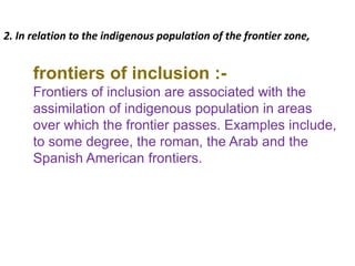 frontiers and boundaries | PPTX