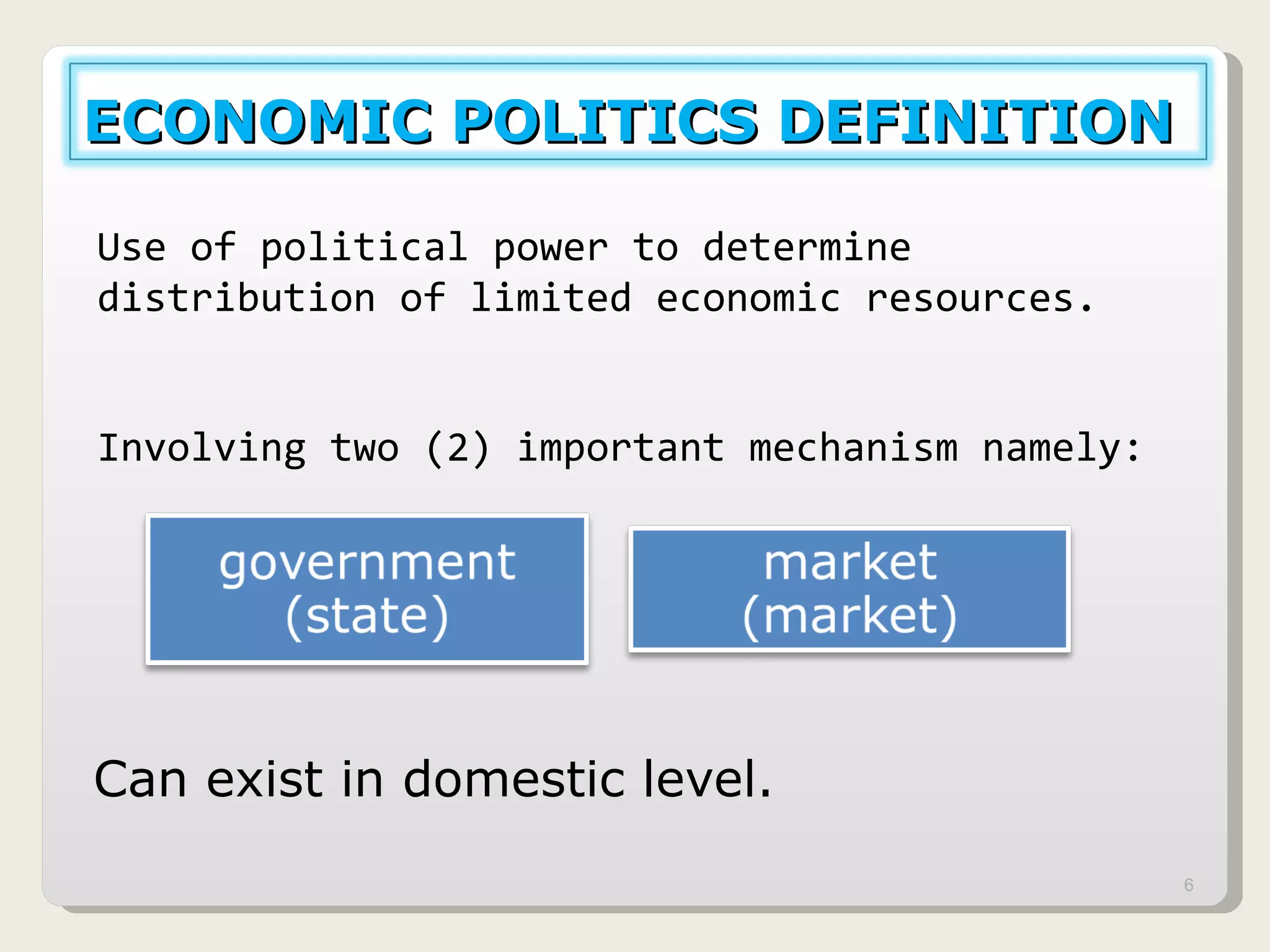 Political Economy | PPT