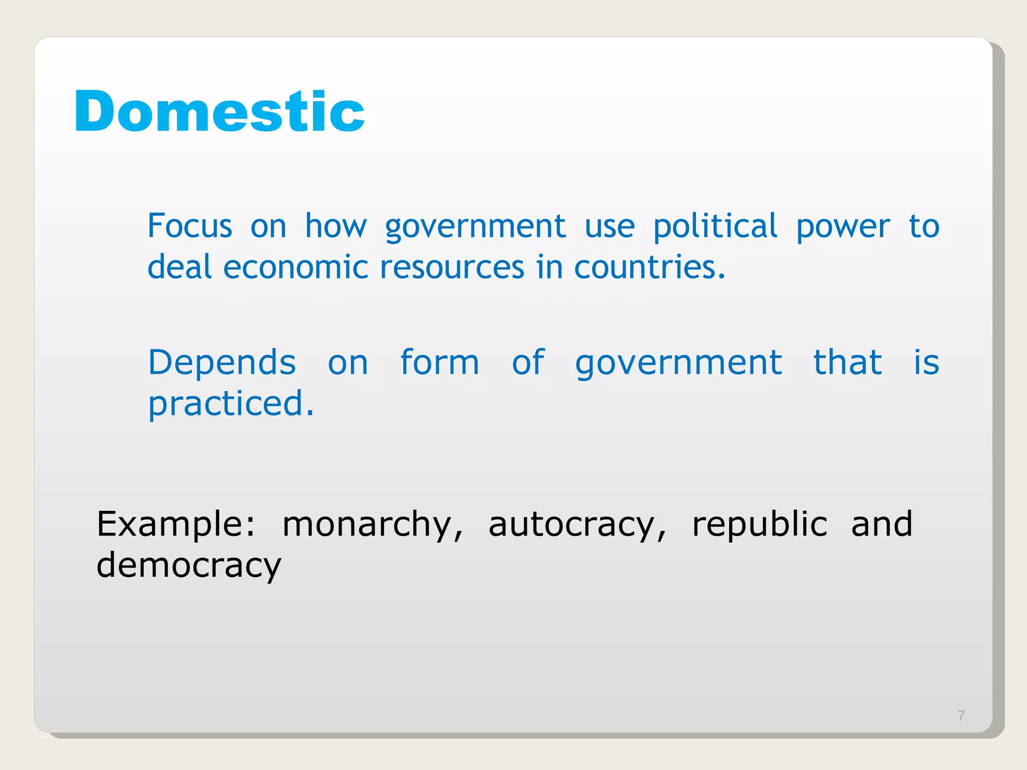Political Economy | PPT