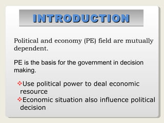 Political Economy | PPT