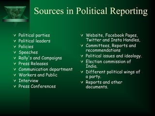 Politcal reporting in india | PPT