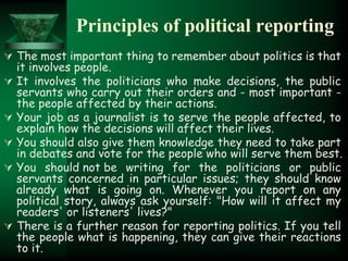 Politcal reporting in india | PPT