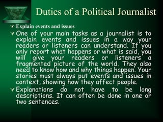 Politcal reporting in india | PPT