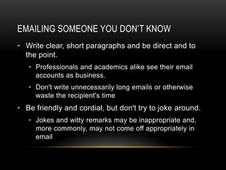 Polite email | PPT