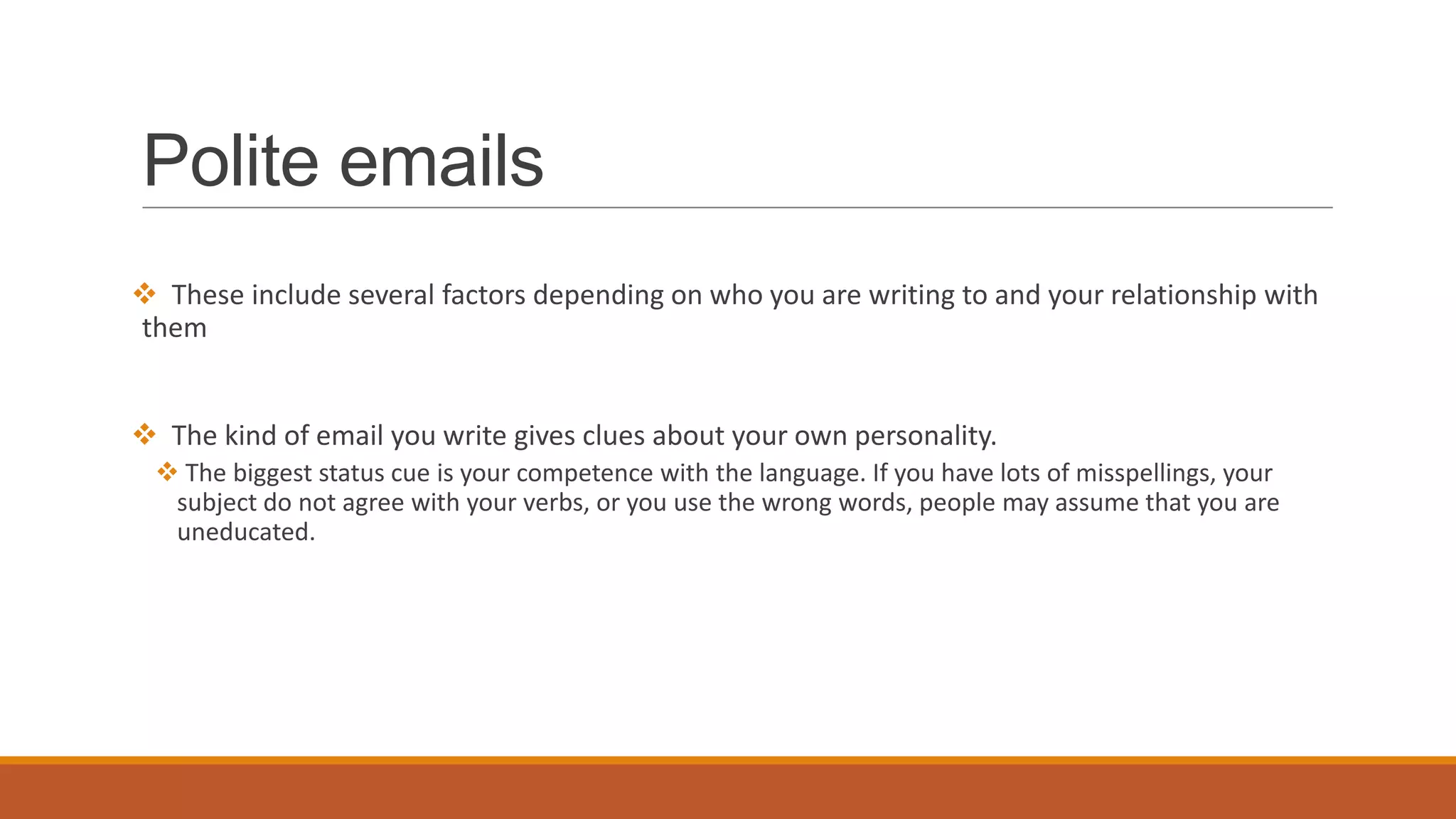 Polite emails | PPT