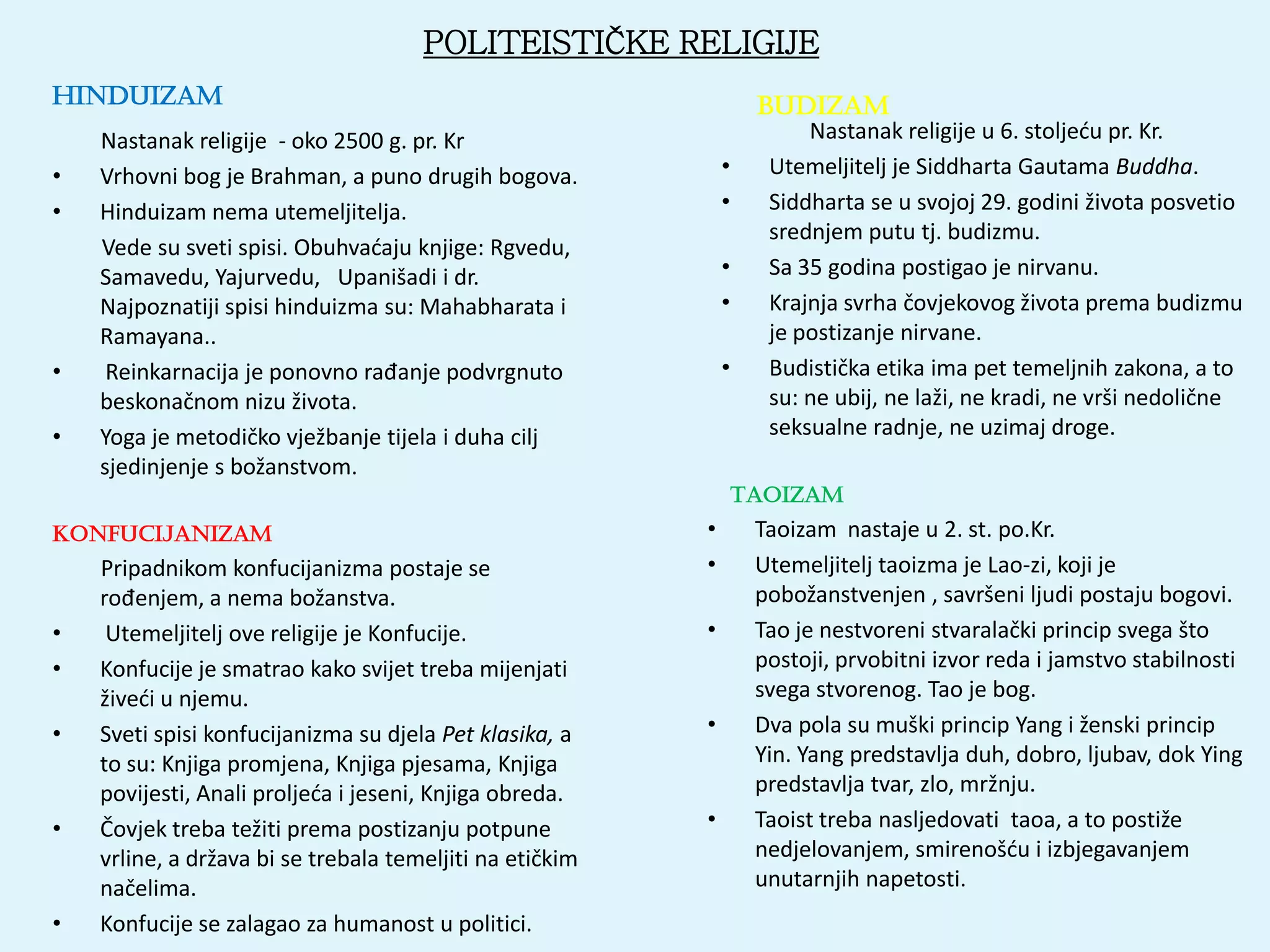 Politeističke religije | PPT